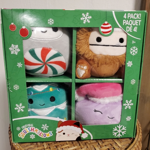 Squishmallows | Toys | 4 Pack Of 4 Squishmallow With Bio Tags Christmas ...